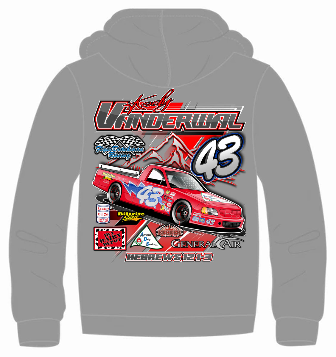Kody Vanderwal Truck Sweatshirt – shorttrackheroes
